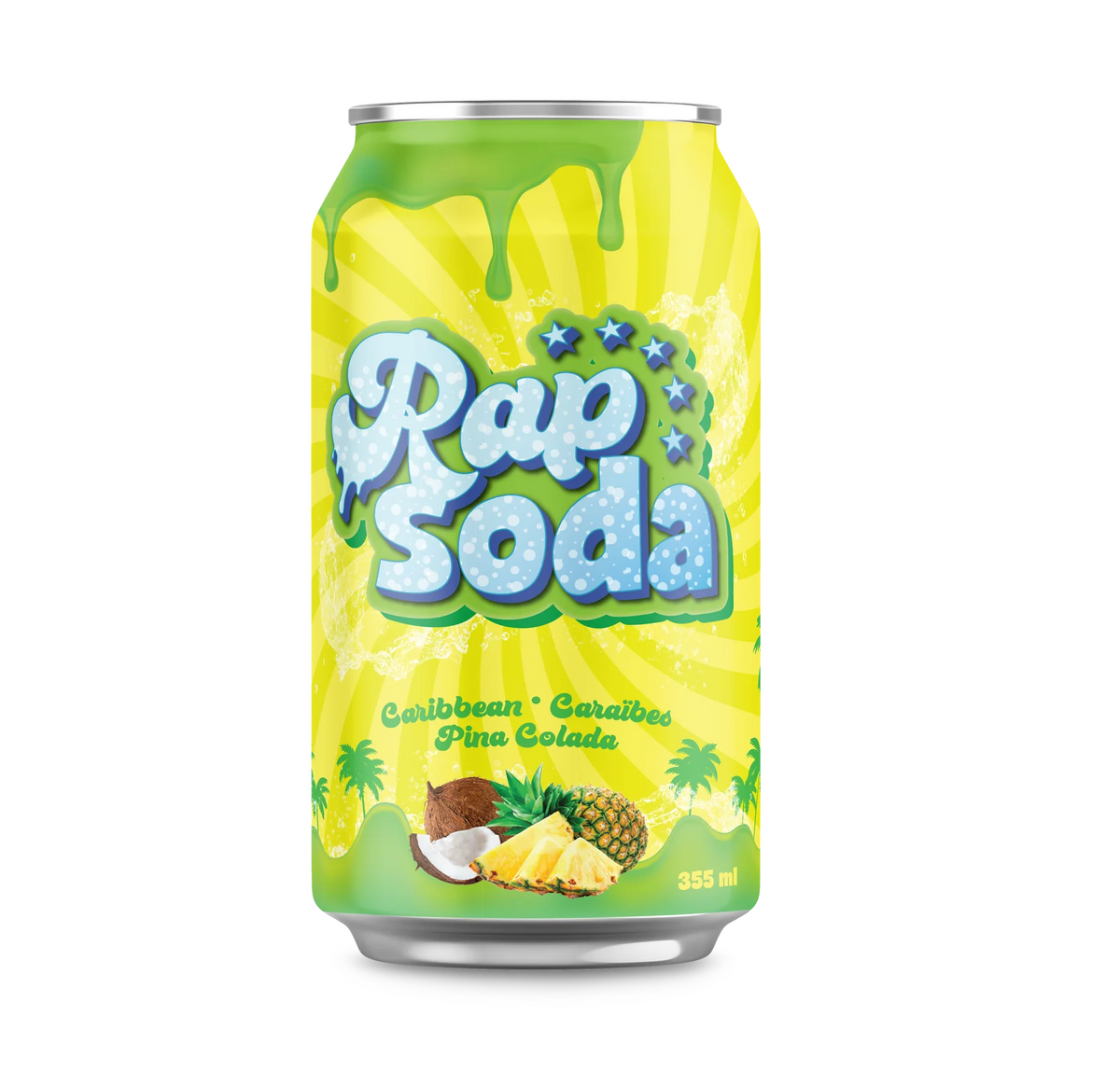 Boisson gazeuse saveur Piña Colada Caraïbes – 355 ml – Le Pro 1600